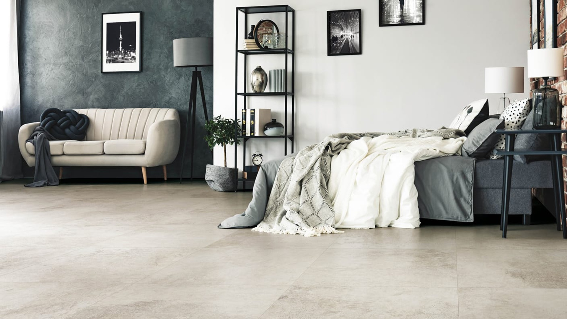 Concrete Effect Tiles - Lever