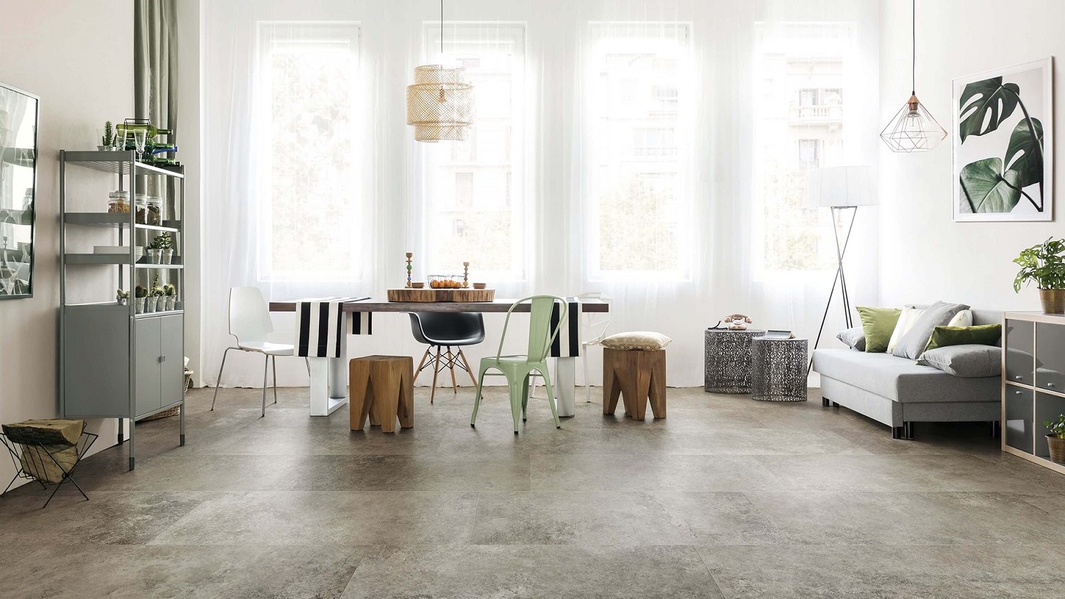 Concrete Effect Tiles - Lever